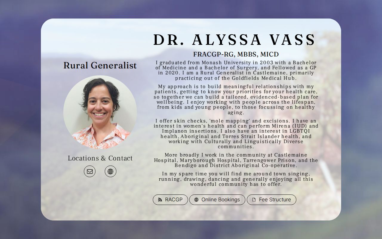 Dr. Alyssa Vass